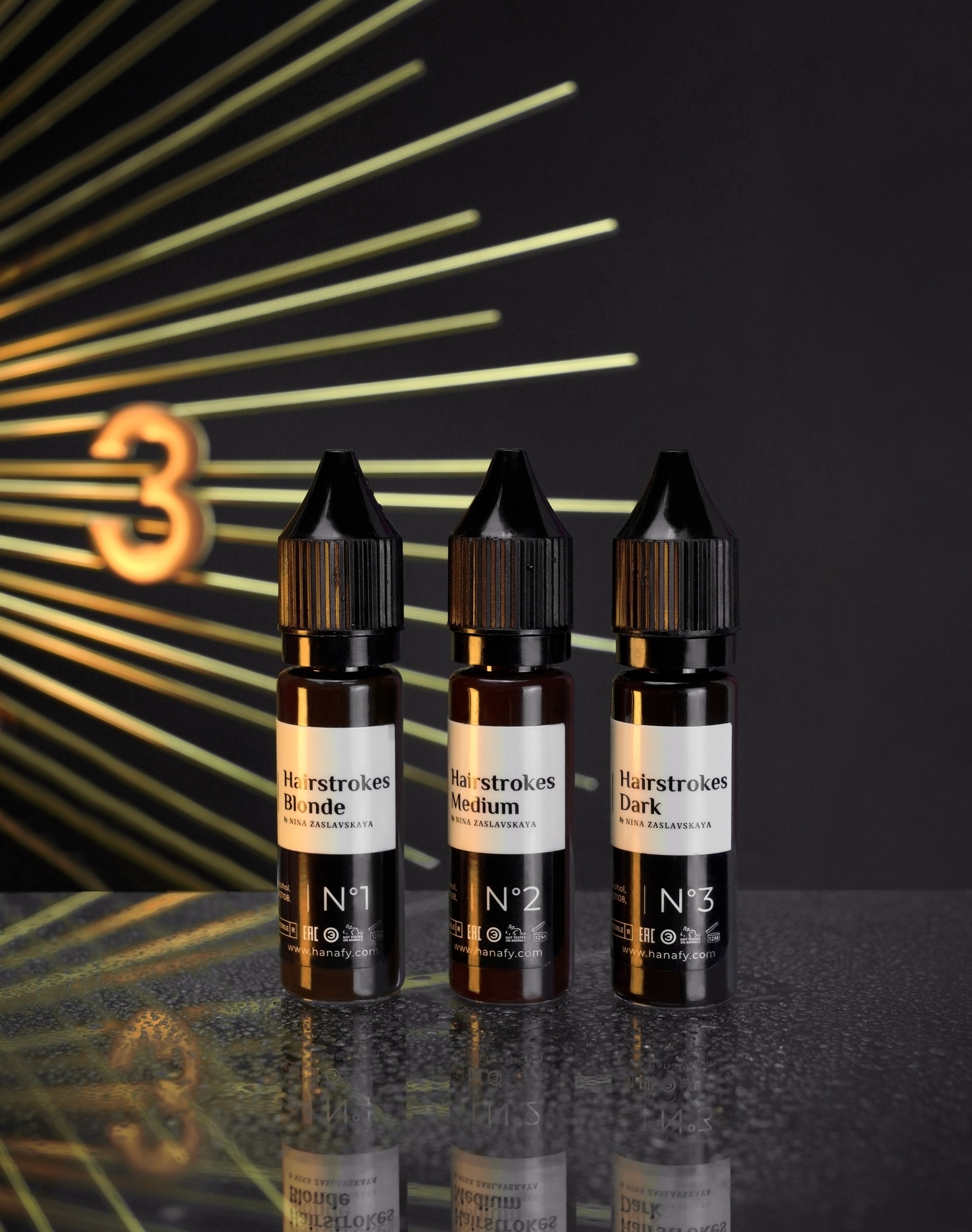 Hanafy Hairstrokes Pigments - No.1 Blonde – ID Liner Pro PMU